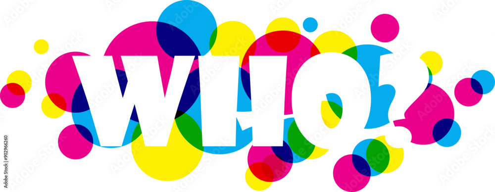 Who?, WImage of question mark symbol in a white background For assembly ...