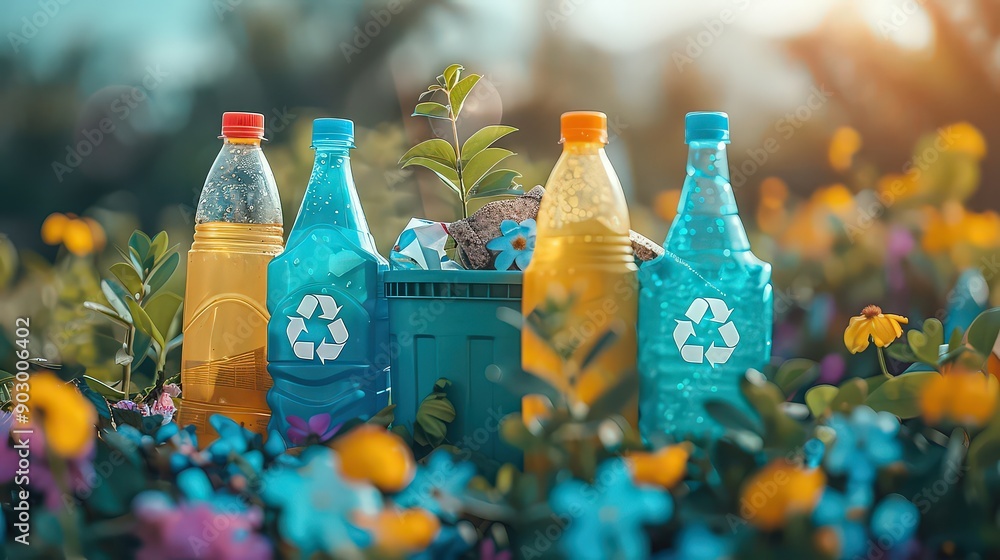 educational sign providing facts about the environmental impact of ...