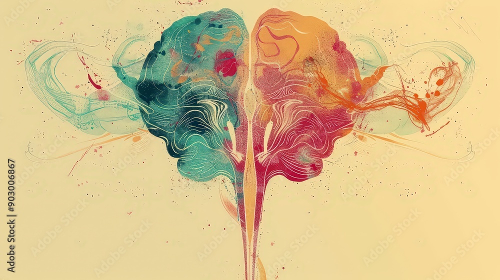 minimalistic illustration of the female reproductive system using clean ...