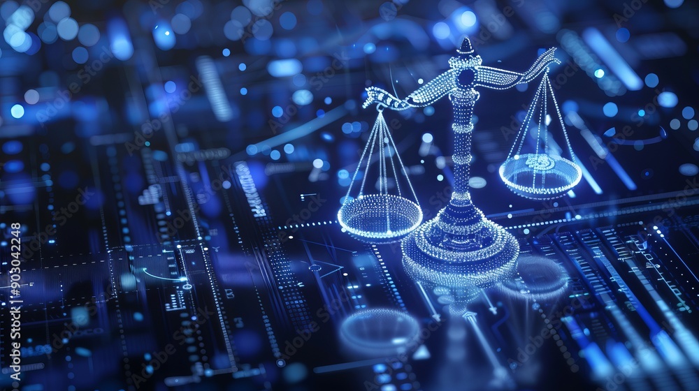 Detailed image of an AI-powered legal analysis tool assisting lawyers ...