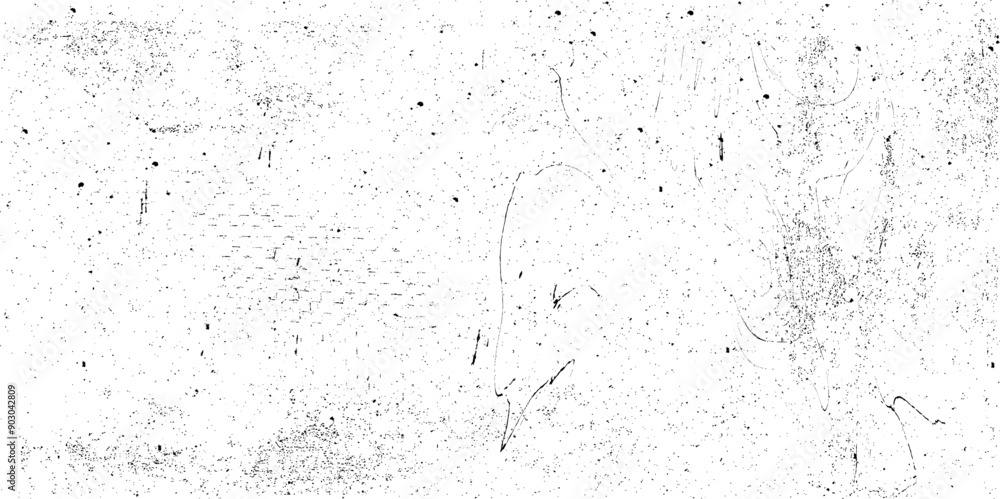 Grungy scratches black vintage design element in old distressed paper ...