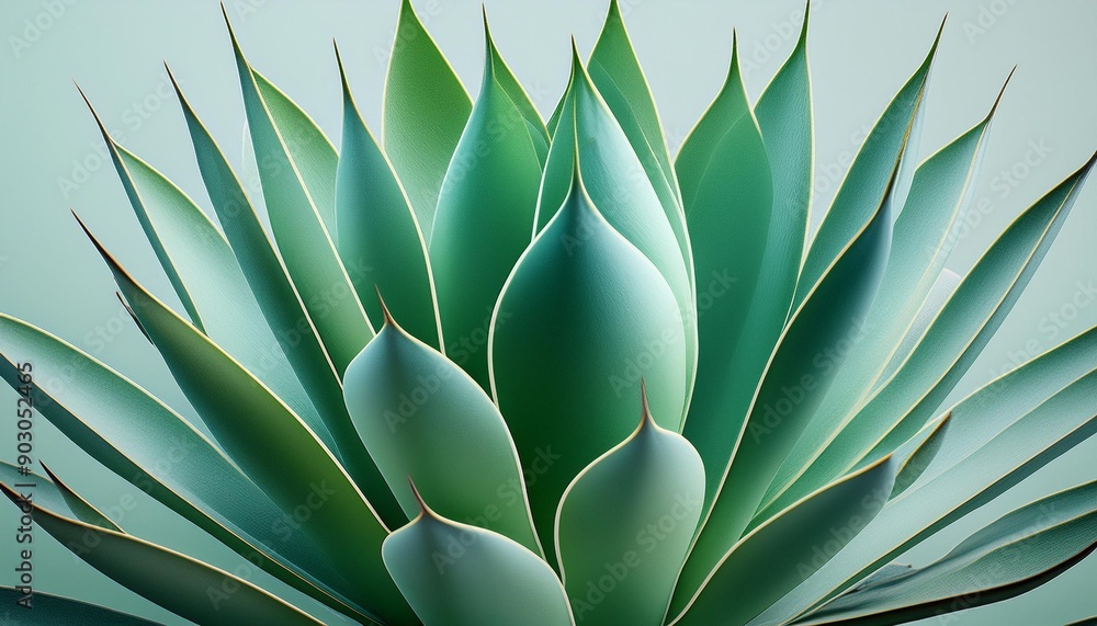 Cactus plant Agave attenuata soft details texture. Natural abstract ...