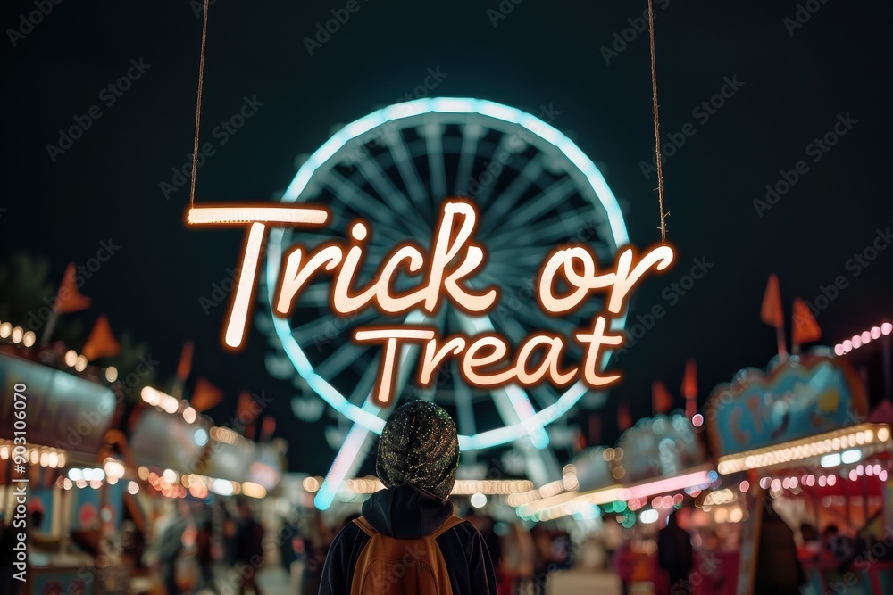 Haunted Carnival Collage: Photos of a spooky carnival with haunted ...