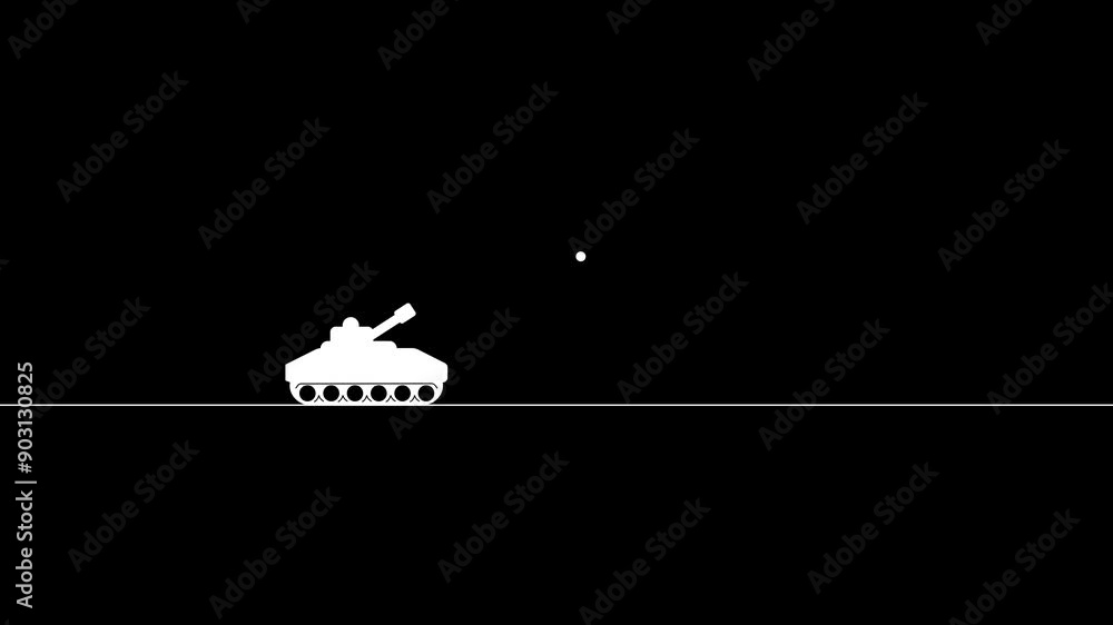 Battlefield soldier tank icon, army tank, military tank silhouette ...