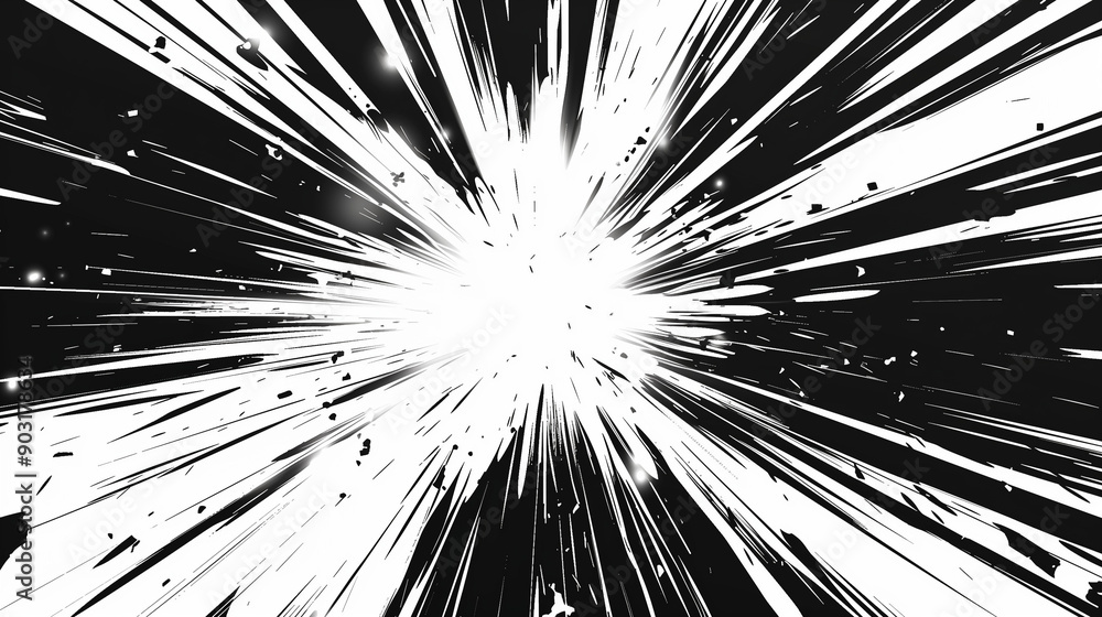Experience the dynamism of manga and anime with speed lines with alpha ...