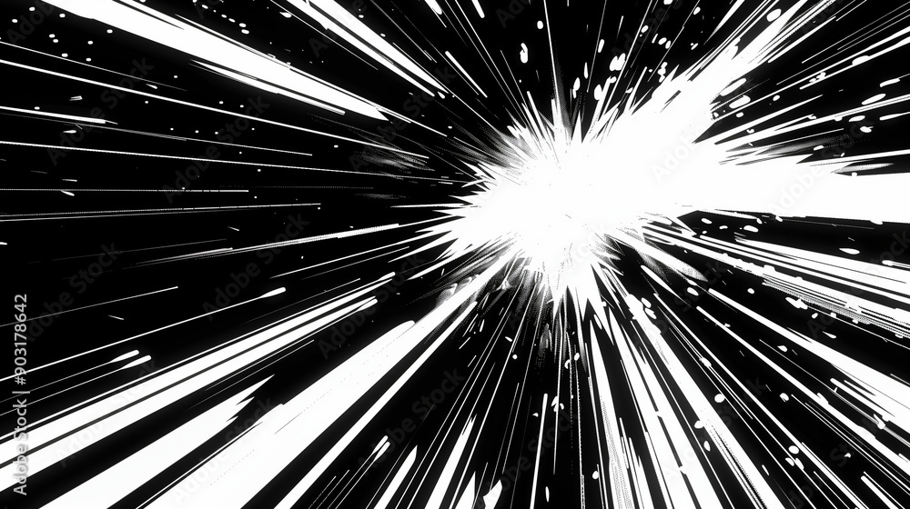 Experience the dynamism of manga and anime with speed lines with alpha ...