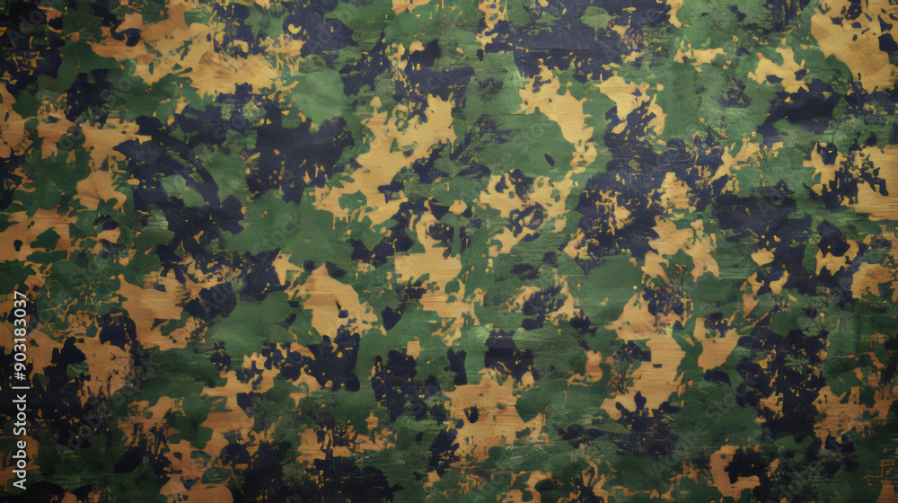 Grunge camouflage texture with earthy tones, ideal for military-themed ...