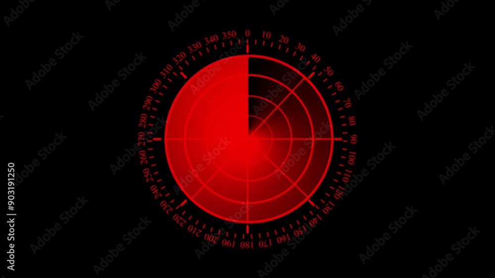 Rader Hud technology rotated animated, Object location detection ...