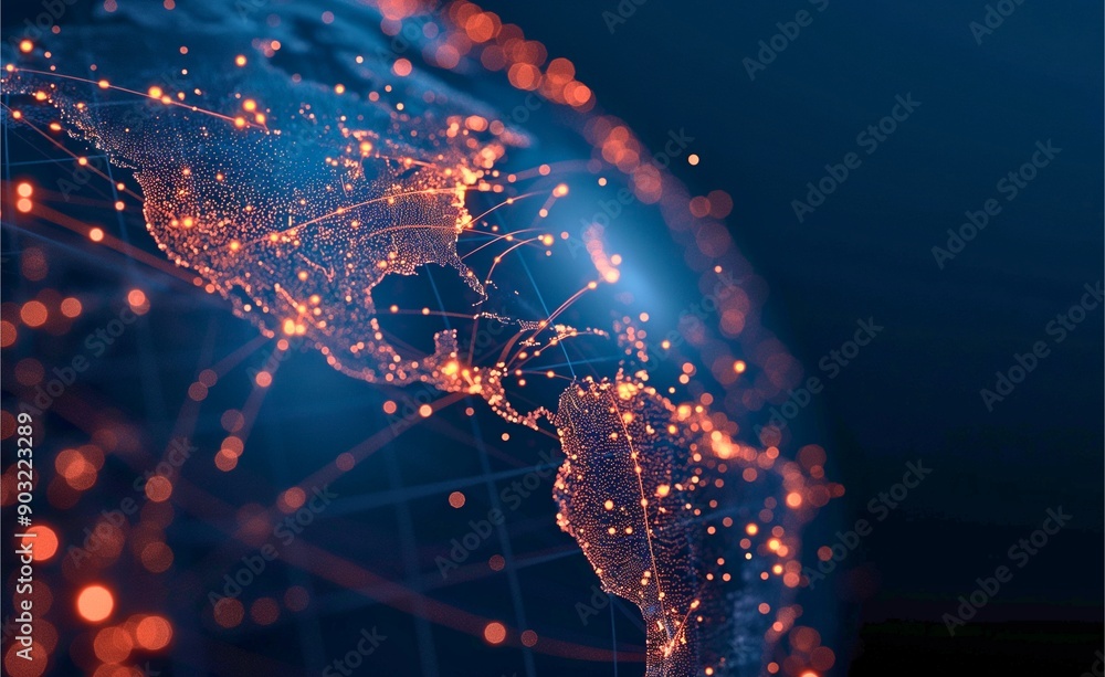 "Stunning visualization of interconnected networks across North and ...