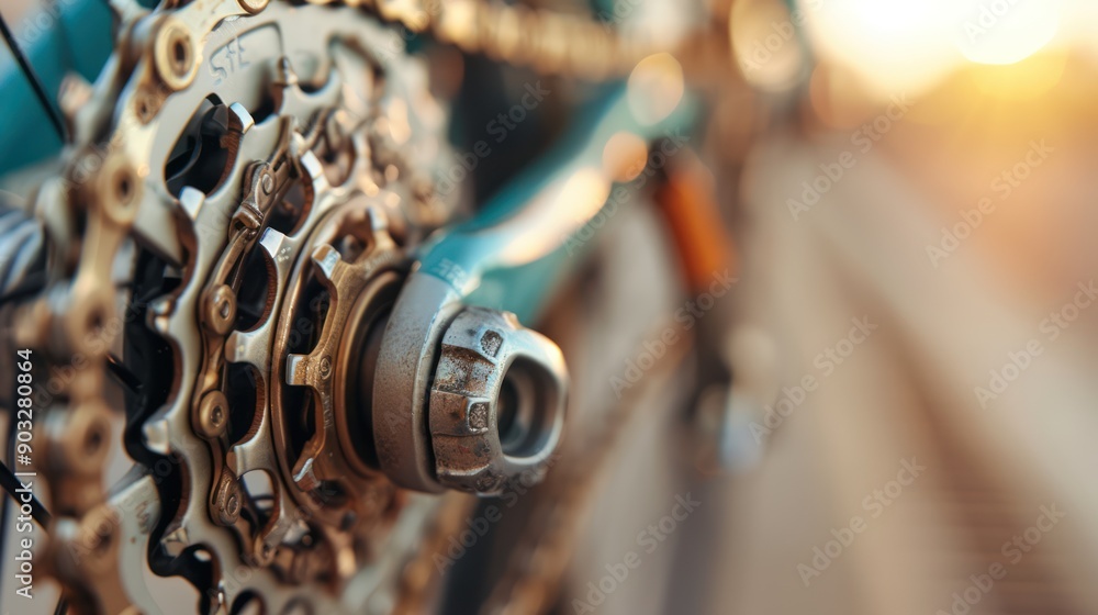 Mechanical Details of Bicycle Chain and Gears for Summer Olympic Games ...