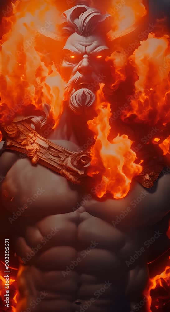 A potrait of the epic greek god hades underworld hell skulls cerberus ...