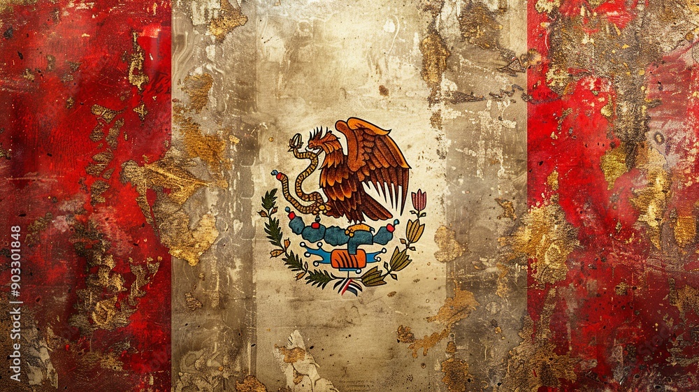 This digital illustration showcases the Peruvian flag with crisp and ...