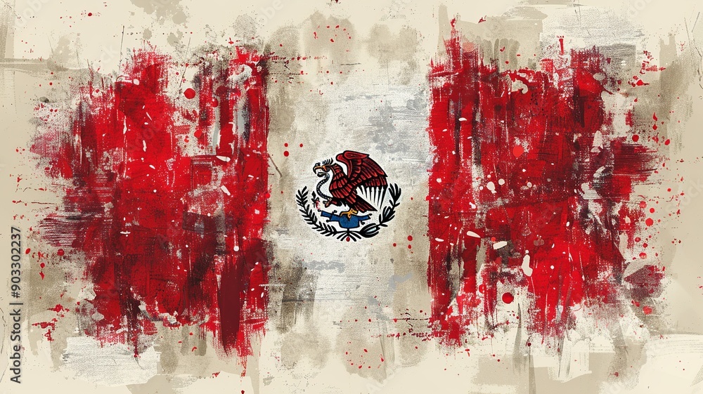 This digital illustration showcases the Peruvian flag with crisp and ...