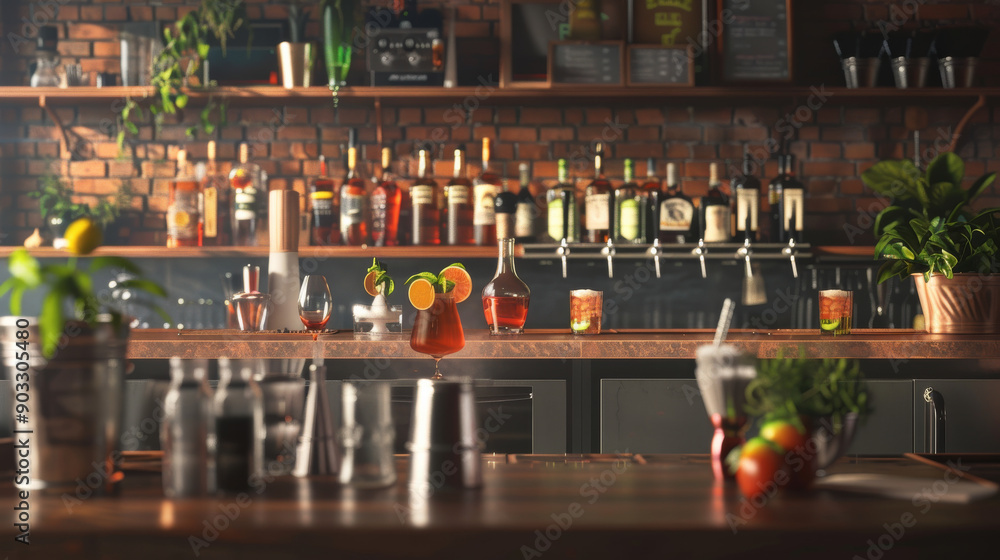 Restaurant Industry Photo, Bar Area, drink making station, bar in ...