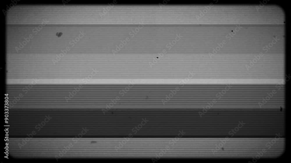 Old style film frame with horizontal lines in different shades of grey ...