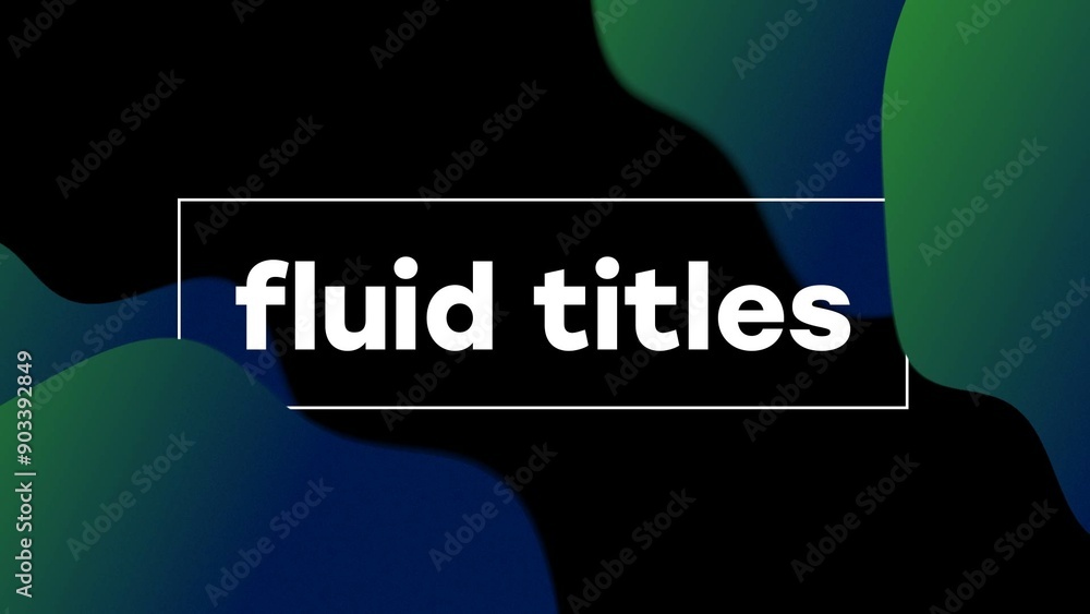 Fluid Titles with 2 Background Designs Stock Template | Adobe Stock