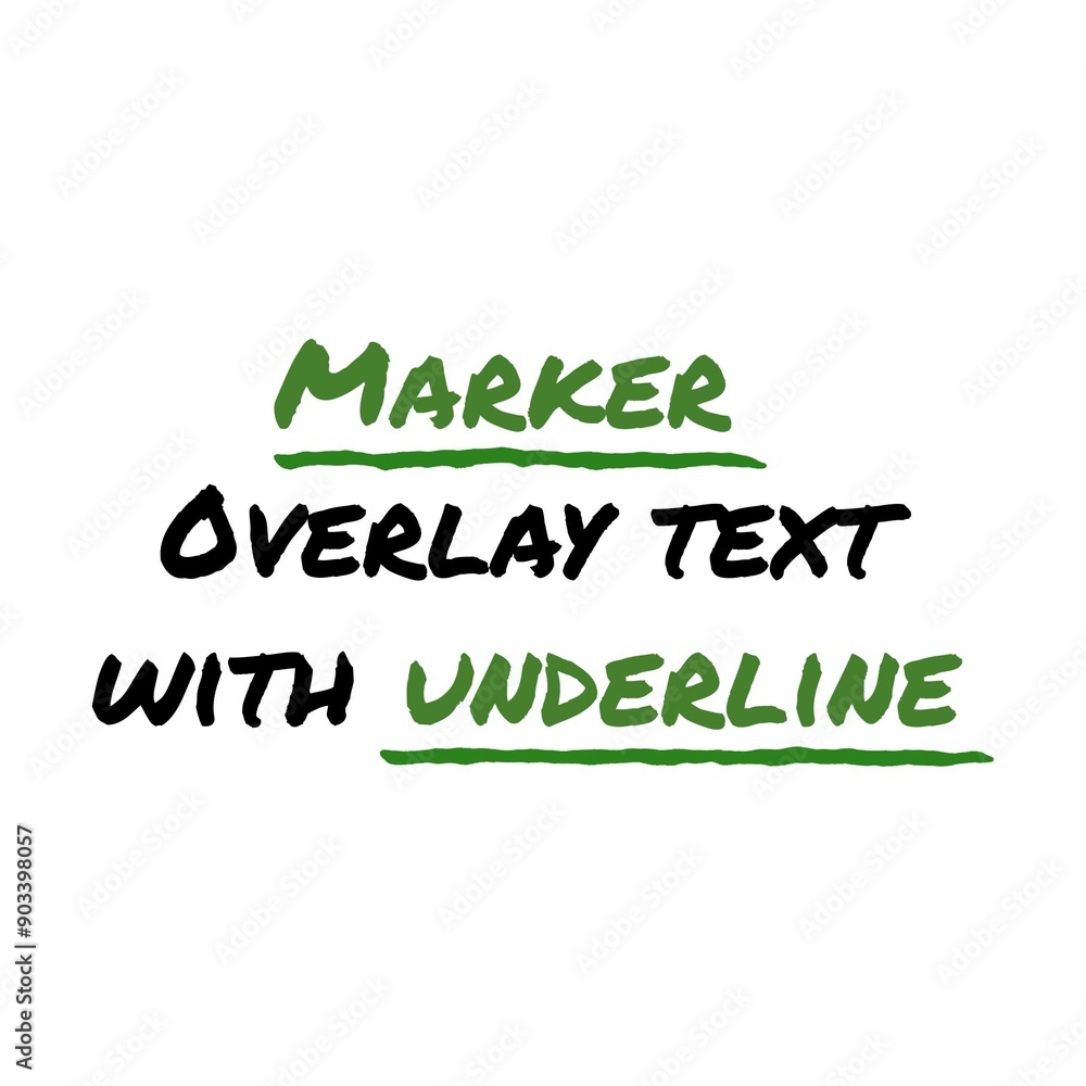 Square Marker Overlay with Underline Stock Template | Adobe Stock