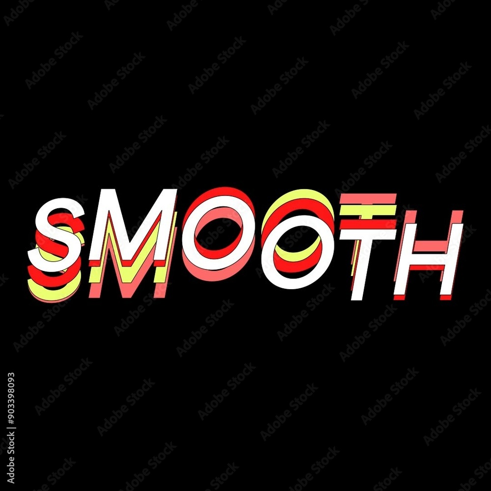 Square Letter Text Smooth Wave Stock Template | Adobe Stock