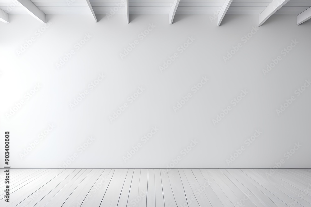 blank white paper on white wall, white brick wall background Stock ...