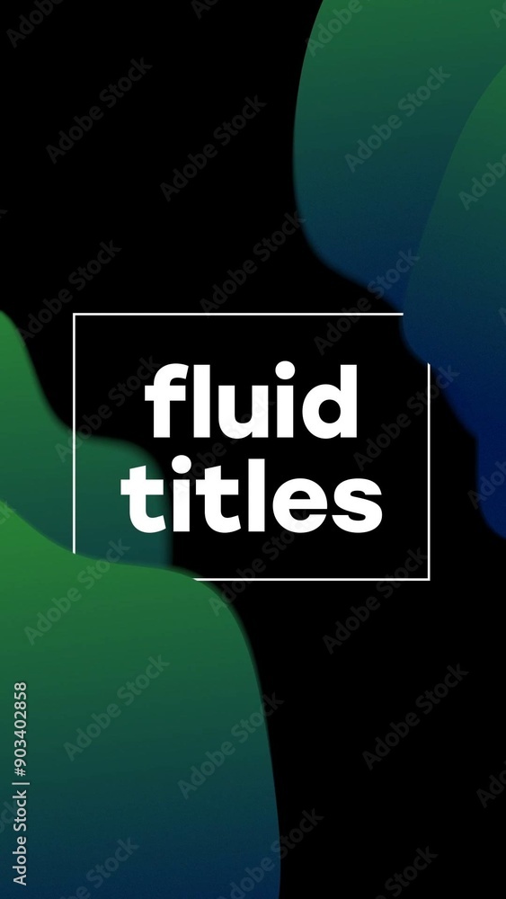 Vertical Fluid Titles with 2 Background Designs Stock Template | Adobe ...