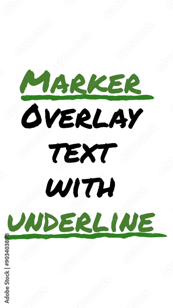 Vertical Marker Overlay with Underline Stock Template | Adobe Stock