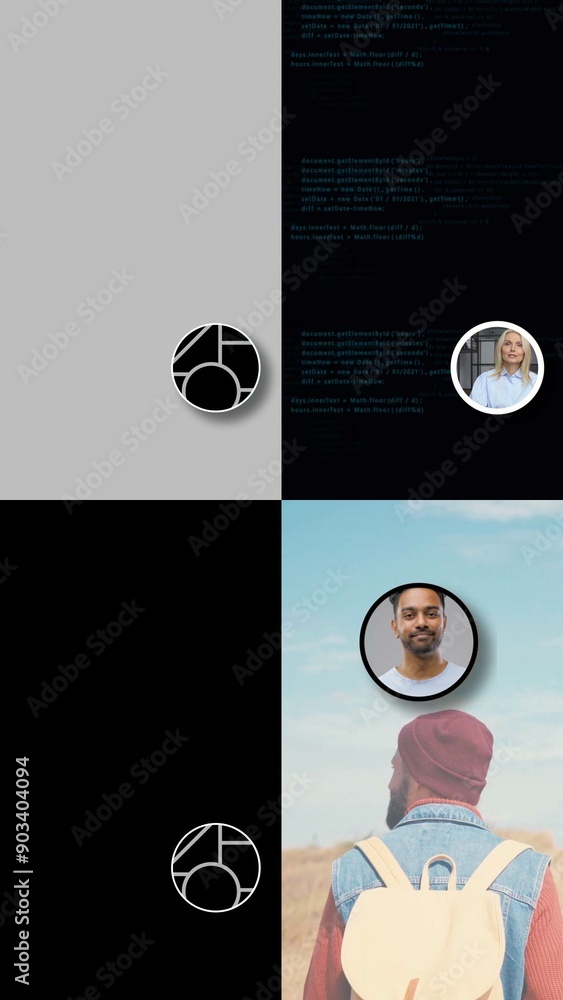 Vertical Media Shape Overlay for Tutorial Videos Stock Template | Adobe ...
