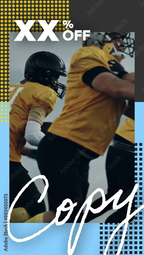 Vertical Social Media Frame with Dynamic Text for Sales Stock Template ...