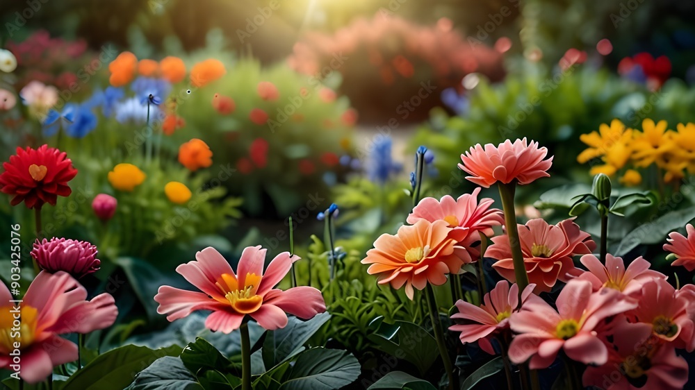 Nature of flower in garden using as cover page background natural flora ...