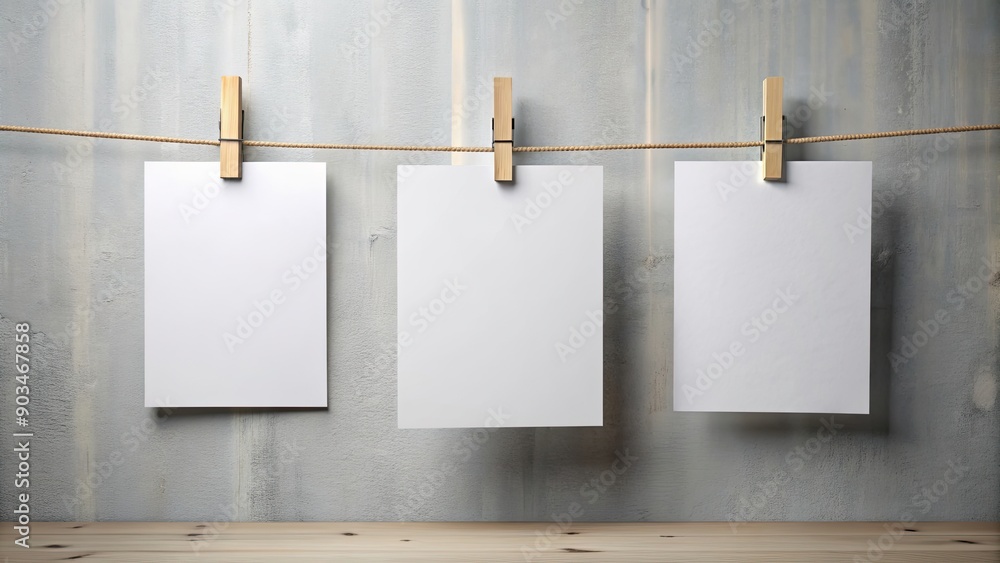 Mockup featuring a poster, card, print, and art print displayed with ...