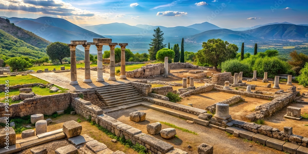 Archaeological site in Greece showcasing ruins of ancient civilization ...