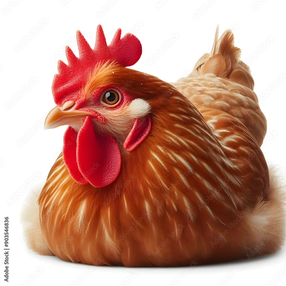 ภาพประกอบสต็อก chicken onchicken on white background, chicken isolated ...