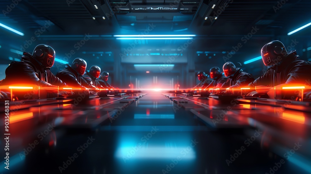 A futuristic interpretation of the Last Supper with holographic ...