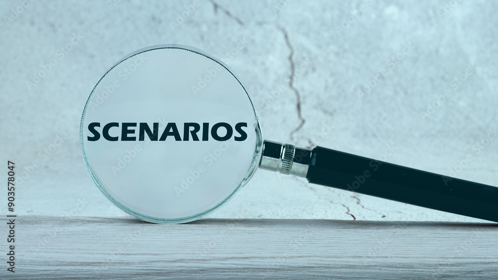 The concept of developing scenarios and action plans. SCENARIOS through ...