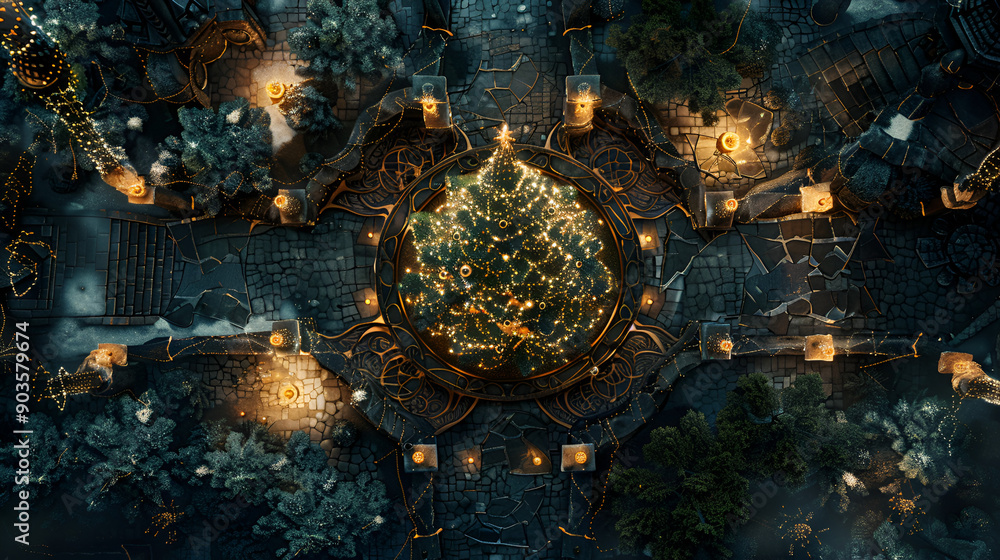 Christmas Battle Map - DnD, RPG Map for Dungeons and Dragons, Game ...