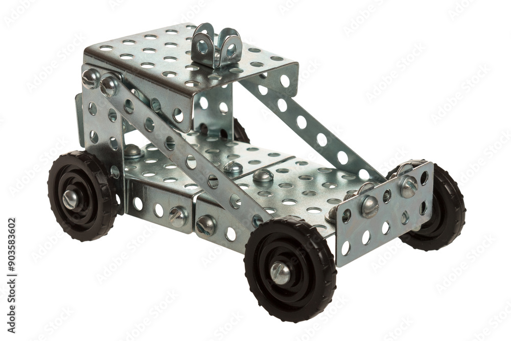 Metal Model Car Construction Set: A buildable metal model car with ...