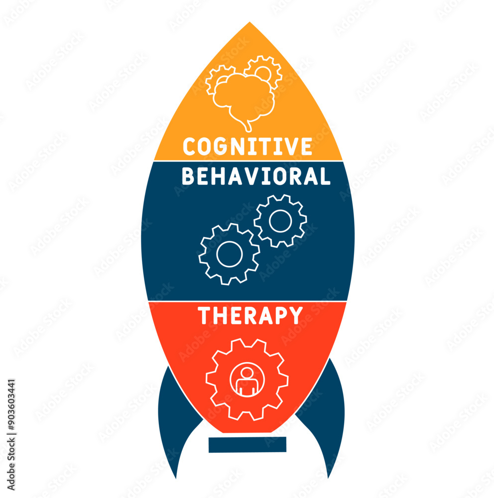 CBT - cognitive behavioral therapy acronym. Medical concept background ...