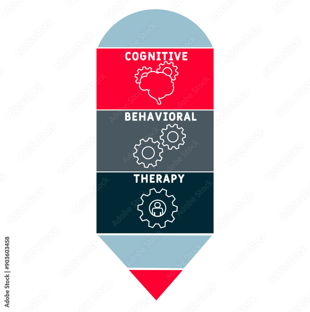 CBT - cognitive behavioral therapy acronym. Medical concept background ...