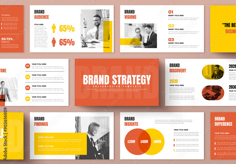 Brand Strategy Presentation Template Stock Template | Adobe Stock