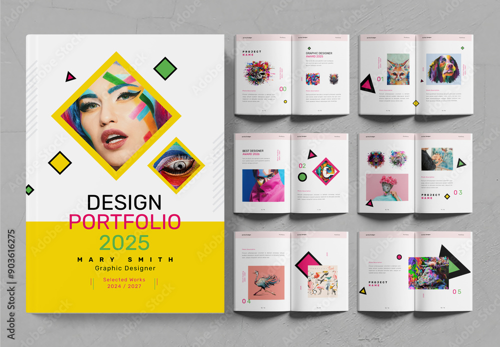 Design Portfolio Layout Stock Template | Adobe Stock