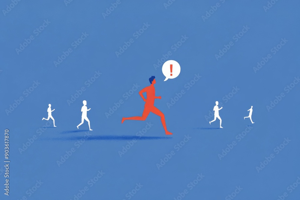 An important message on loud speaker, a shouting alert, an urgent ...