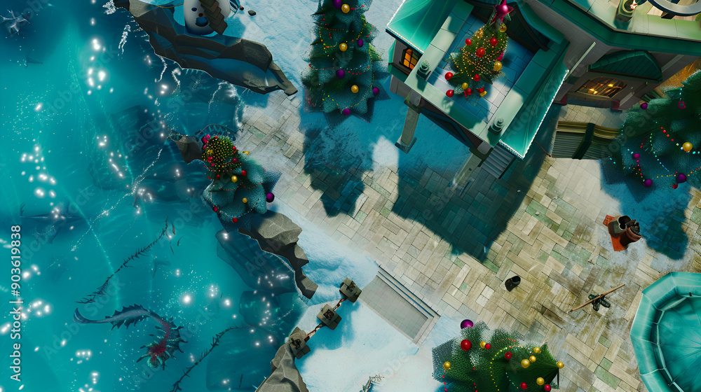 Christmas Battle Map - DnD, RPG Map for Dungeons and Dragons, Game ...