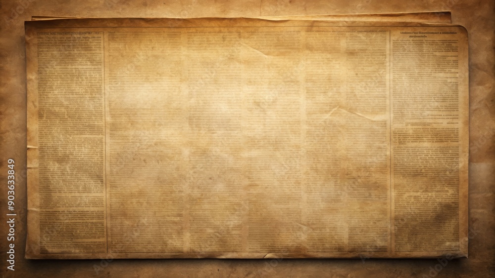 Vintage newspaper with aged brown paper texture background , grunge ...