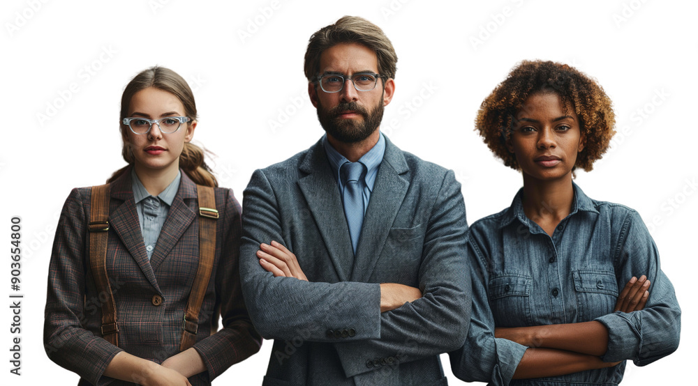 PNG, people of different professions, isolated on white background ...