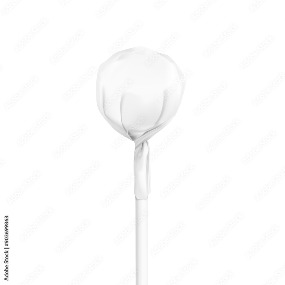 A lollipop hard candy on a stick twist wrap mockup . Vector ...