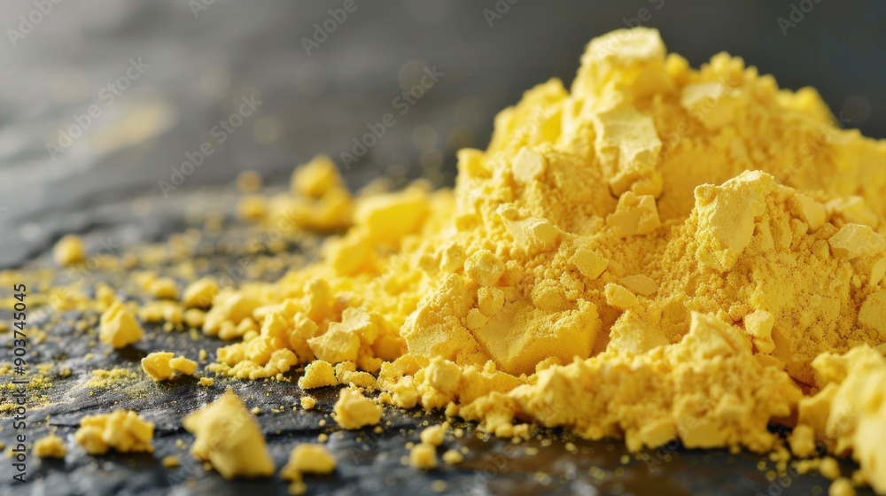 Sulfur. Sulfuric Element for Industrial Use - Poisonous Grain for ...