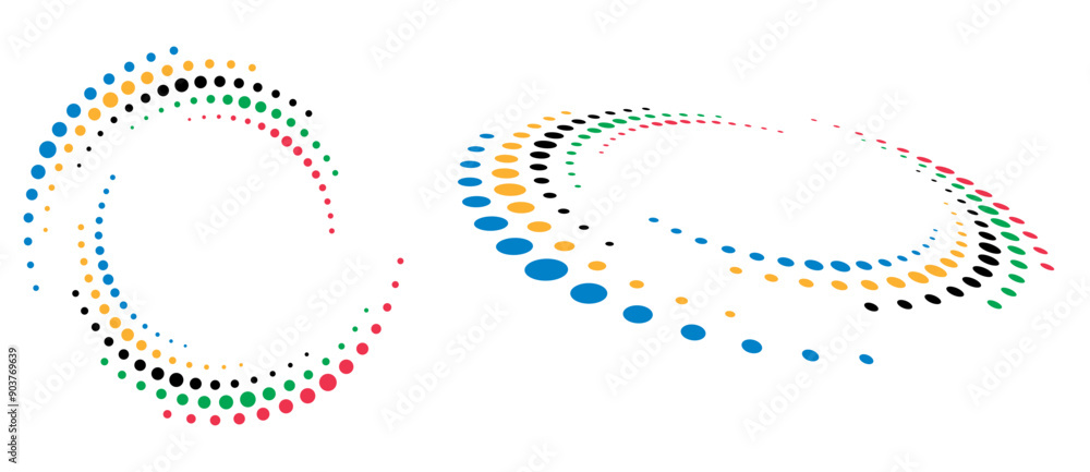 Colorful Olympic Games background or banner. Olympic modern halftone ...