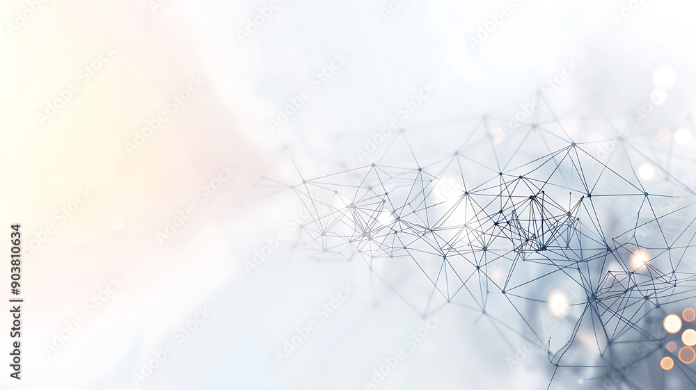 Abstract background for B2B presentation with interconnected dots and ...