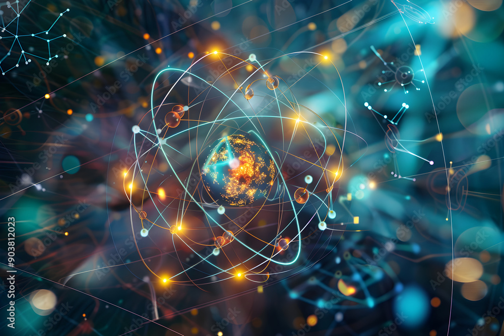 Visual Representation Of Electron Configuration Illustrating Atomic Structure With Electrons