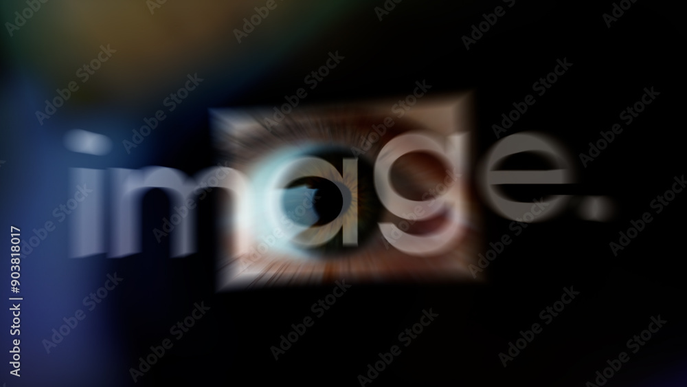 Zooming Image Logo Title Stock Template | Adobe Stock
