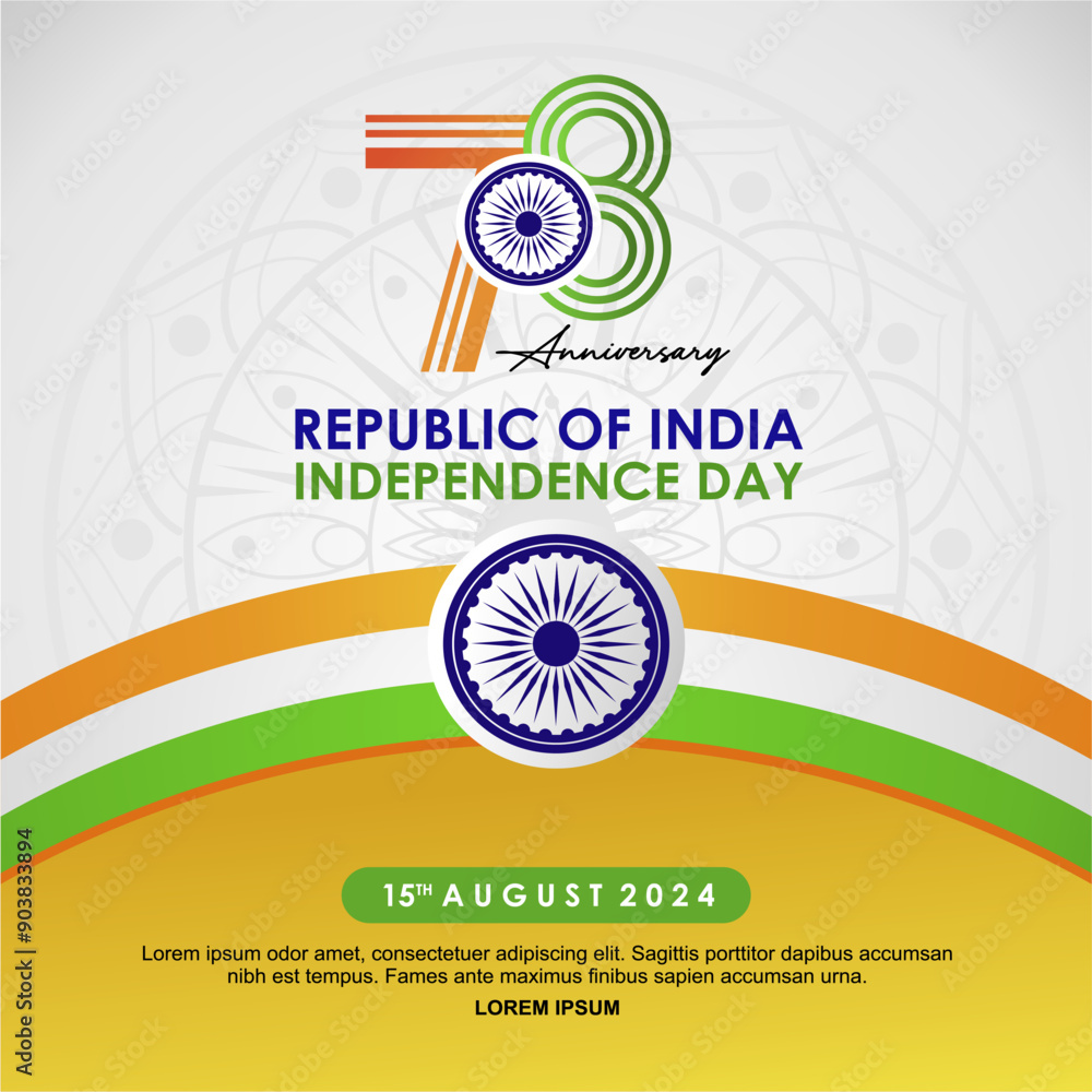 Celebration of 78th Republic of India Independence Day 15 August 2024 ...